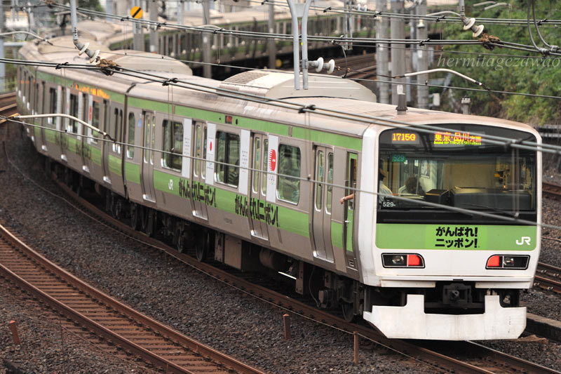 E231系オリンピック応援ラッピング・山手線 : 臨zawa混合列車